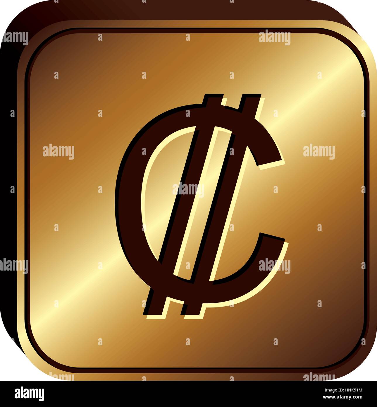 Colon currency symbol icon image, vector illustration Stock Vector ...