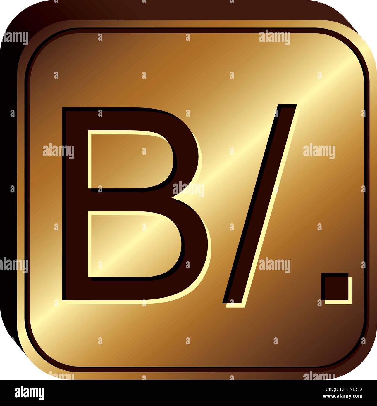 Panamanian balboa currency symbol icon image, vector illustration Stock ...