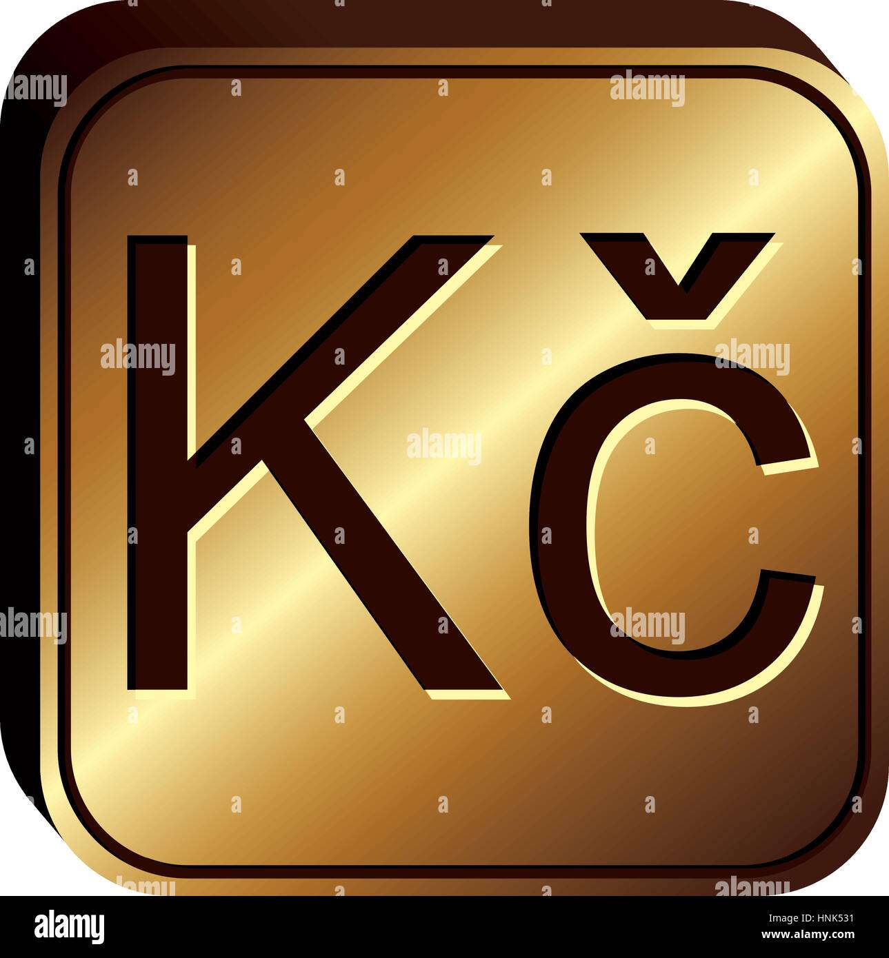 Czech crown currency symbol icon, vector illustration Stock Vector ...