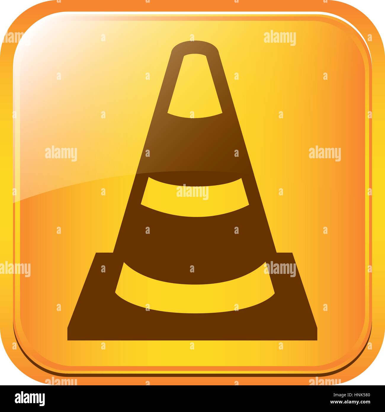 road traffic cone symbol icon image, vectoor illustration Stock Vector ...