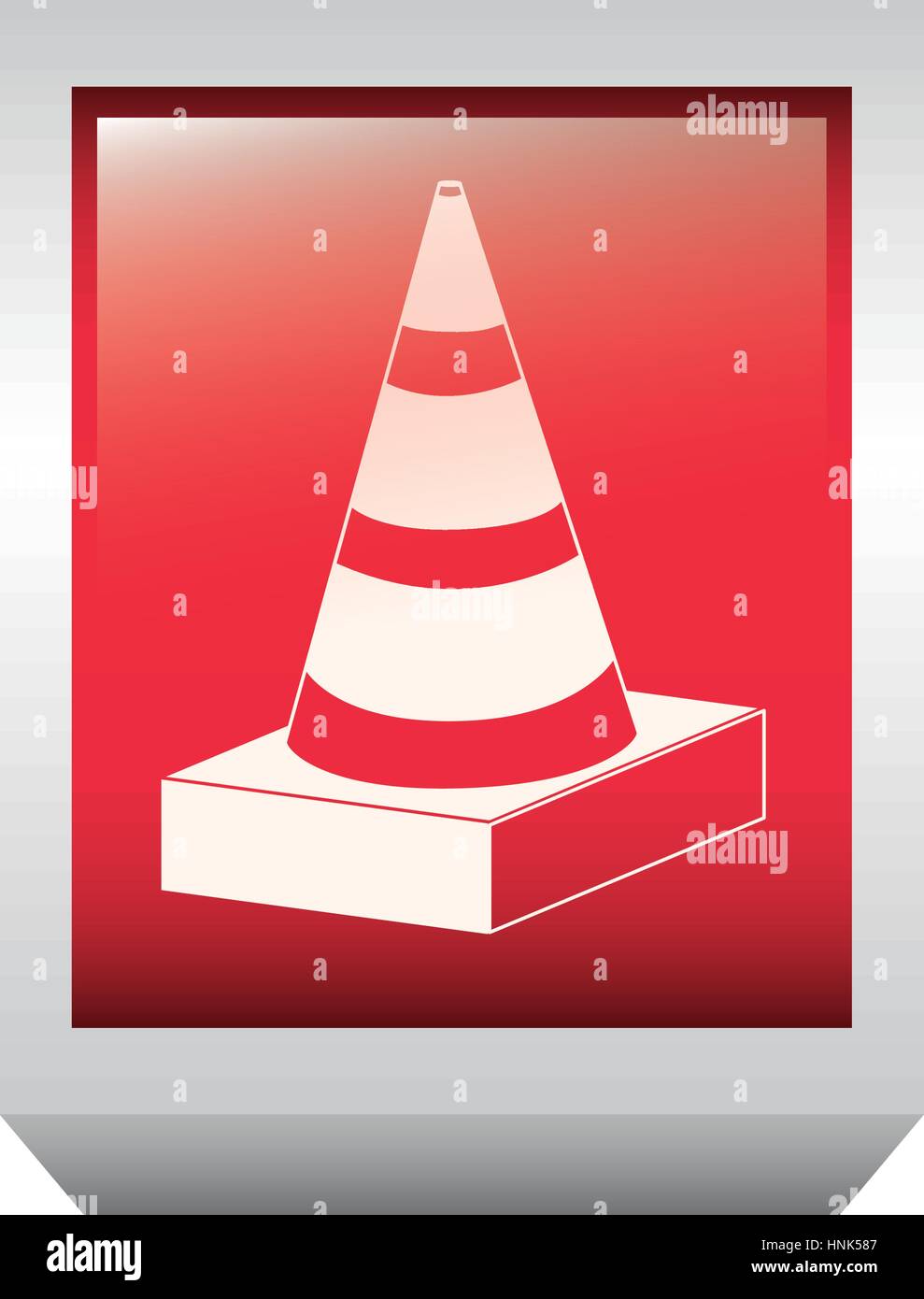 road traffic cone symbol icon image, vectoor illustration Stock Vector ...