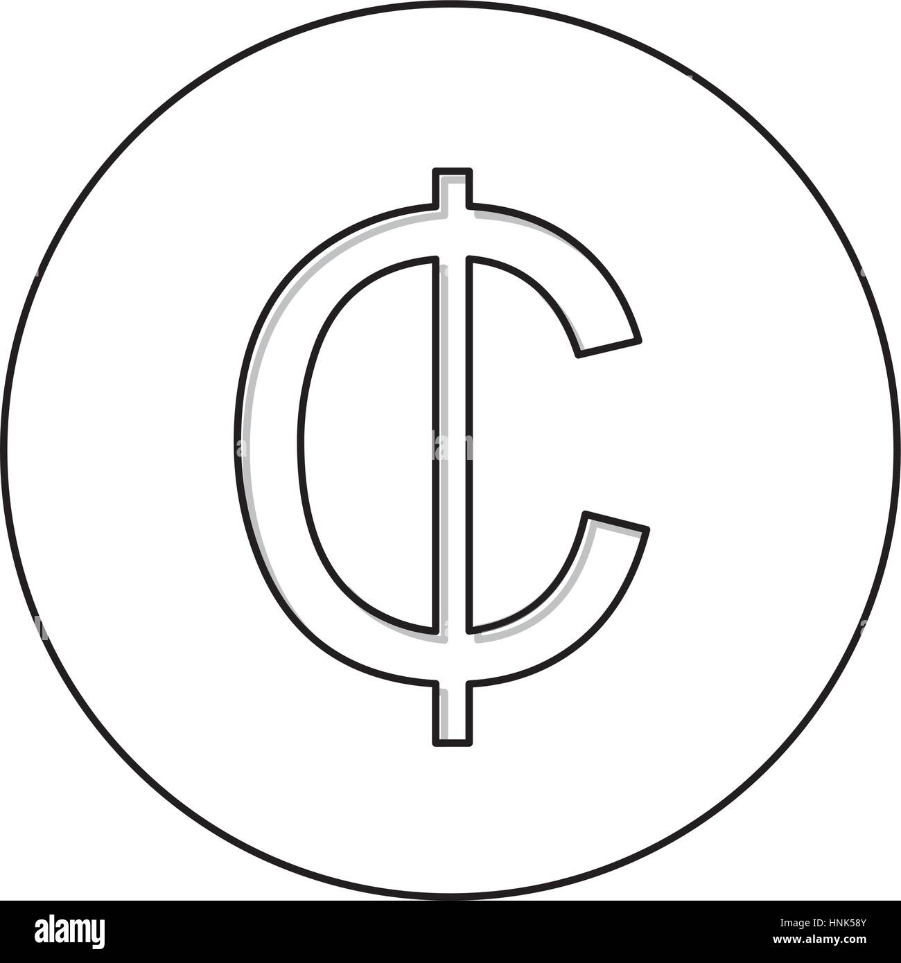 ghanaian cedi currency symbol icon image, vector illustration Stock ...