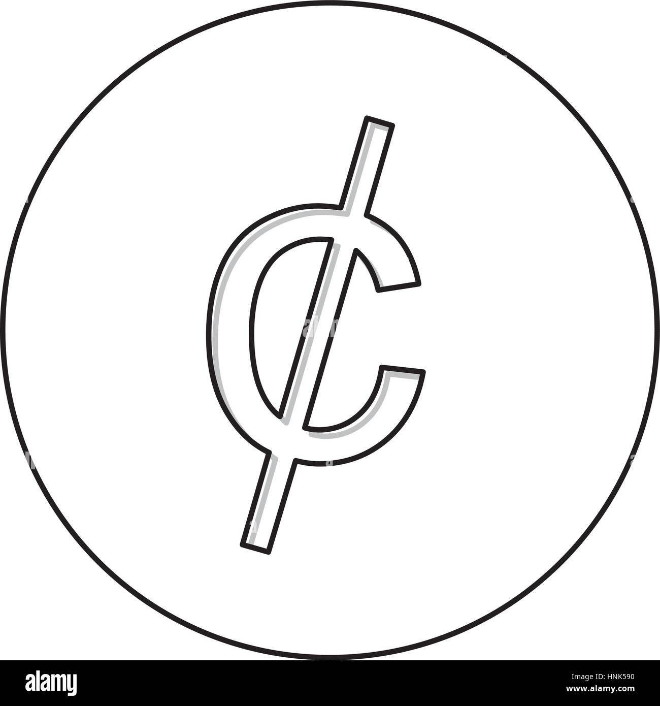 Cent penny currency symbol icon hi-res stock photography and images - Alamy