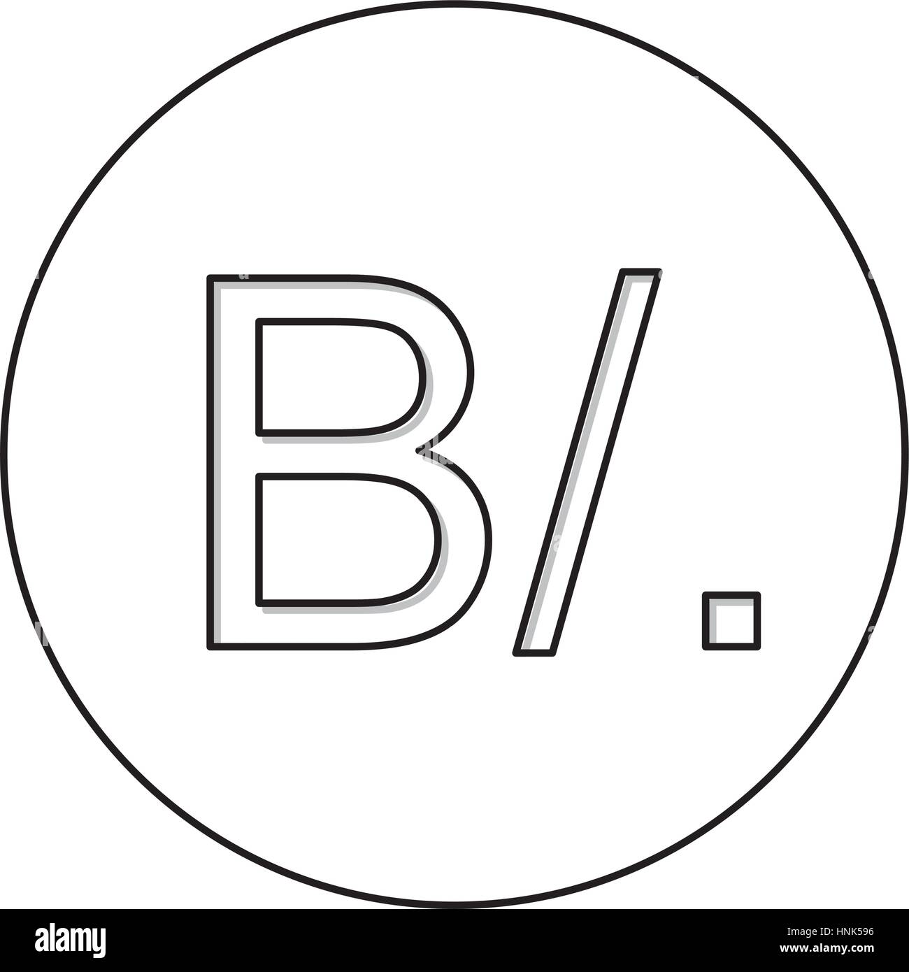 Panamanian balboa currency symbol icon image, vector illustration Stock ...