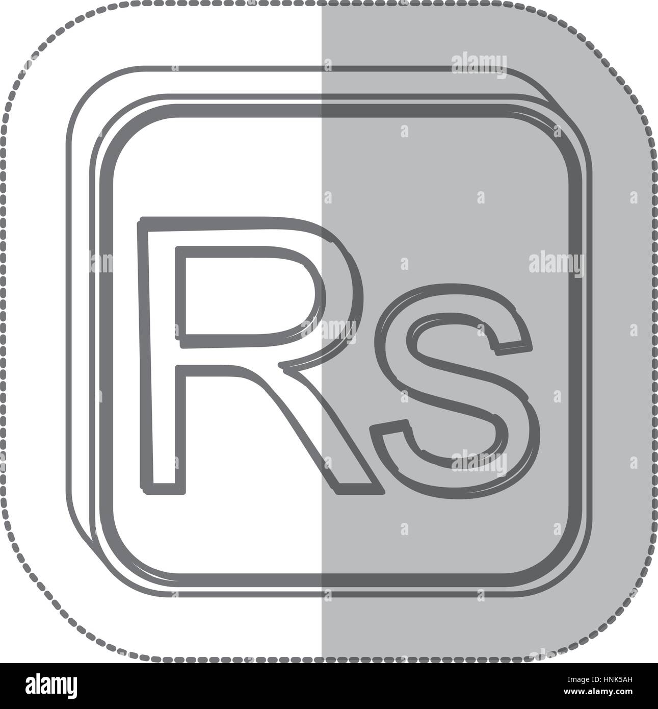 rupee currency symbol icon image, vector illustration Stock Vector ...