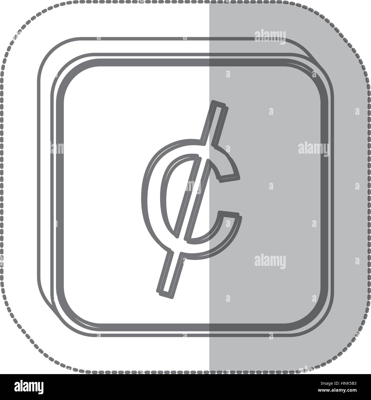 cent penny currency symbol icon image, vector illustration Stock Vector ...