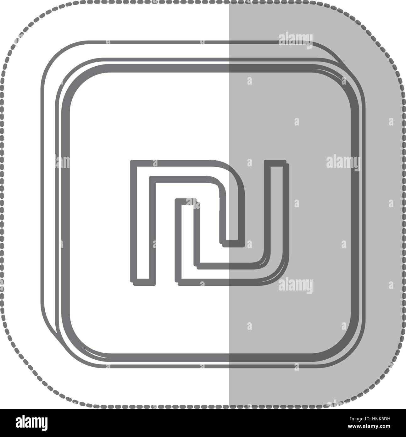 sheqel israel currency symbol icon image, vector illustration Stock ...