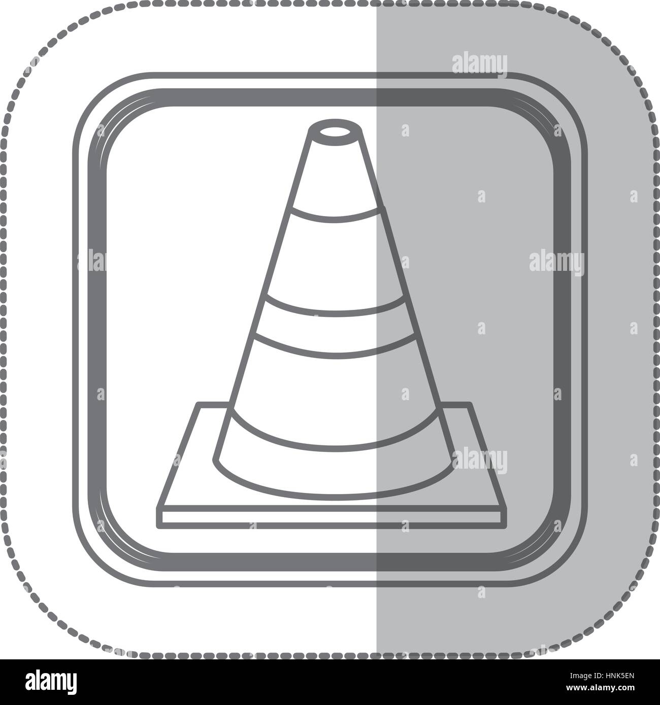 road traffic cone symbol icon image, vectoor illustration Stock Vector ...
