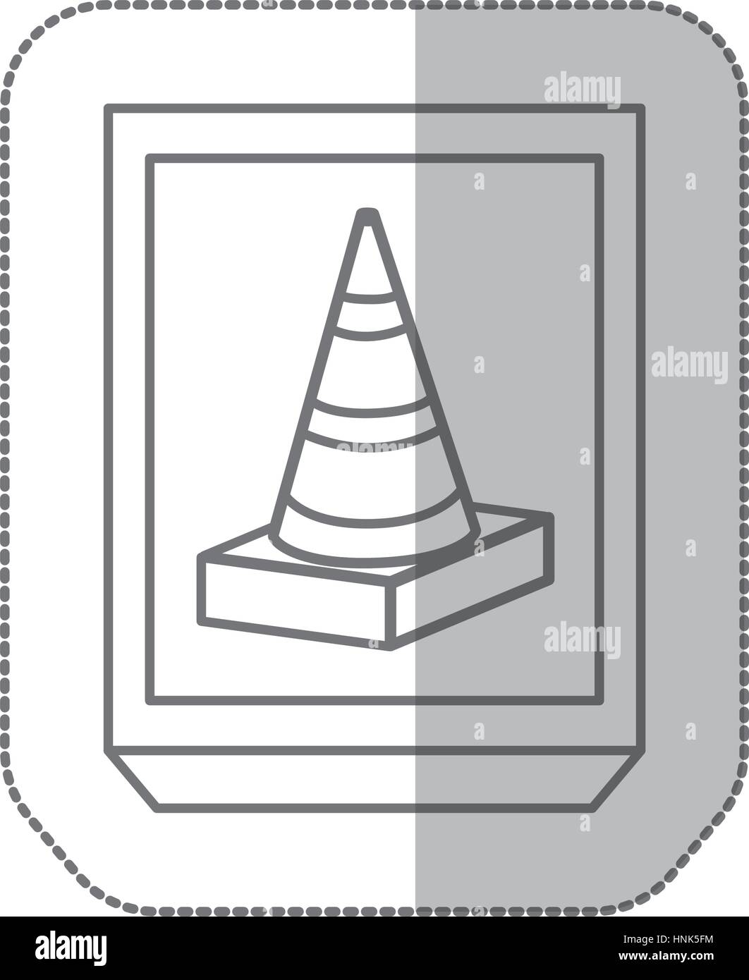 road traffic cone symbol icon image, vectoor illustration Stock Vector ...