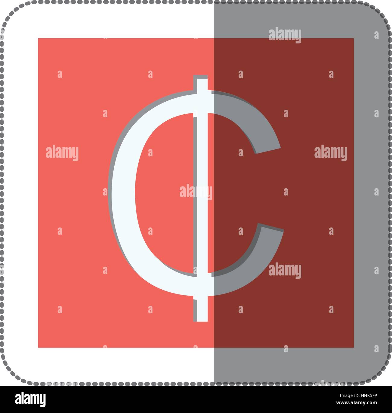 ghanaian cedi currency symbol icon image, vector illustration Stock ...