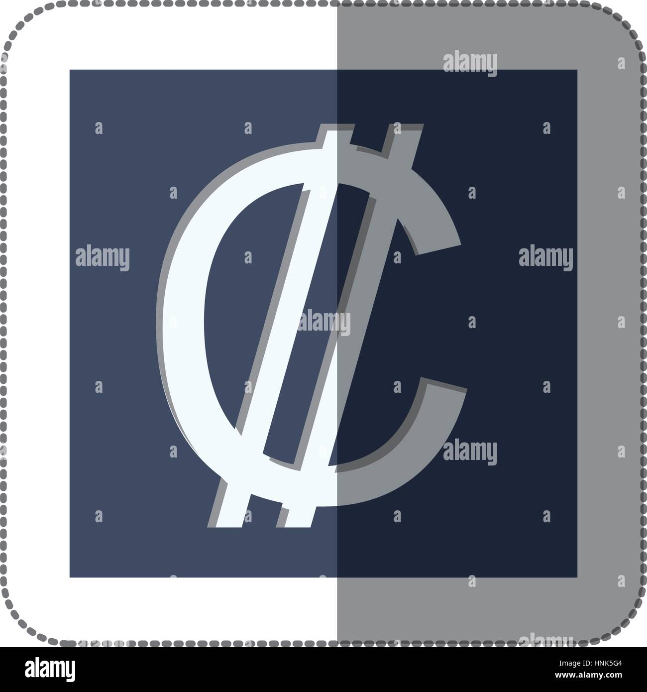 Colon currency symbol icon image, vector illustration Stock Vector ...