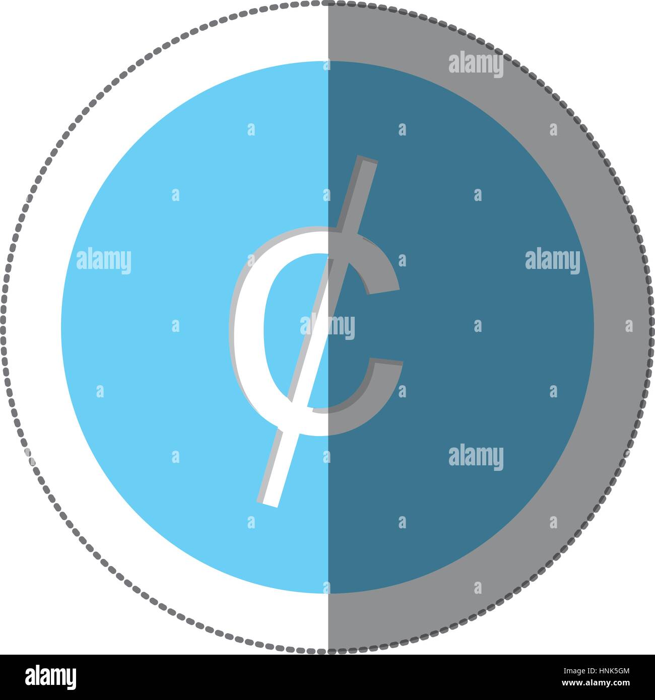 cent penny currency symbol icon image, vector illustration Stock Vector ...