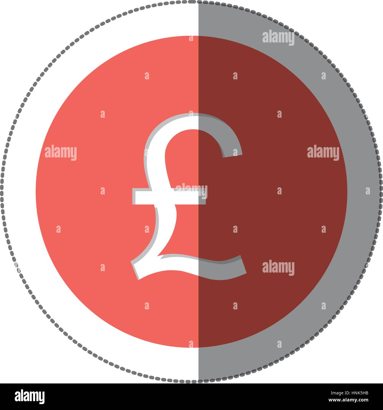 pound currency symbol icon image, vector illustration Stock Vector ...