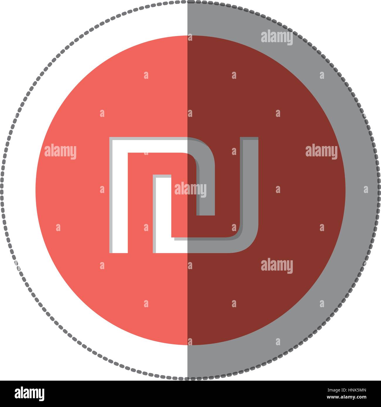 sheqel israel currency symbol icon image, vector illustration Stock ...