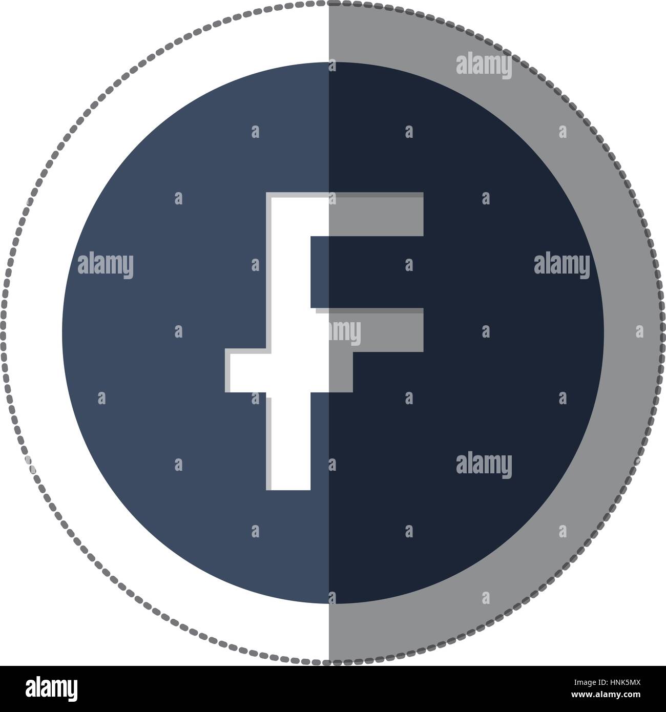 franc currency symbol icon image, vector illustration Stock Vector ...