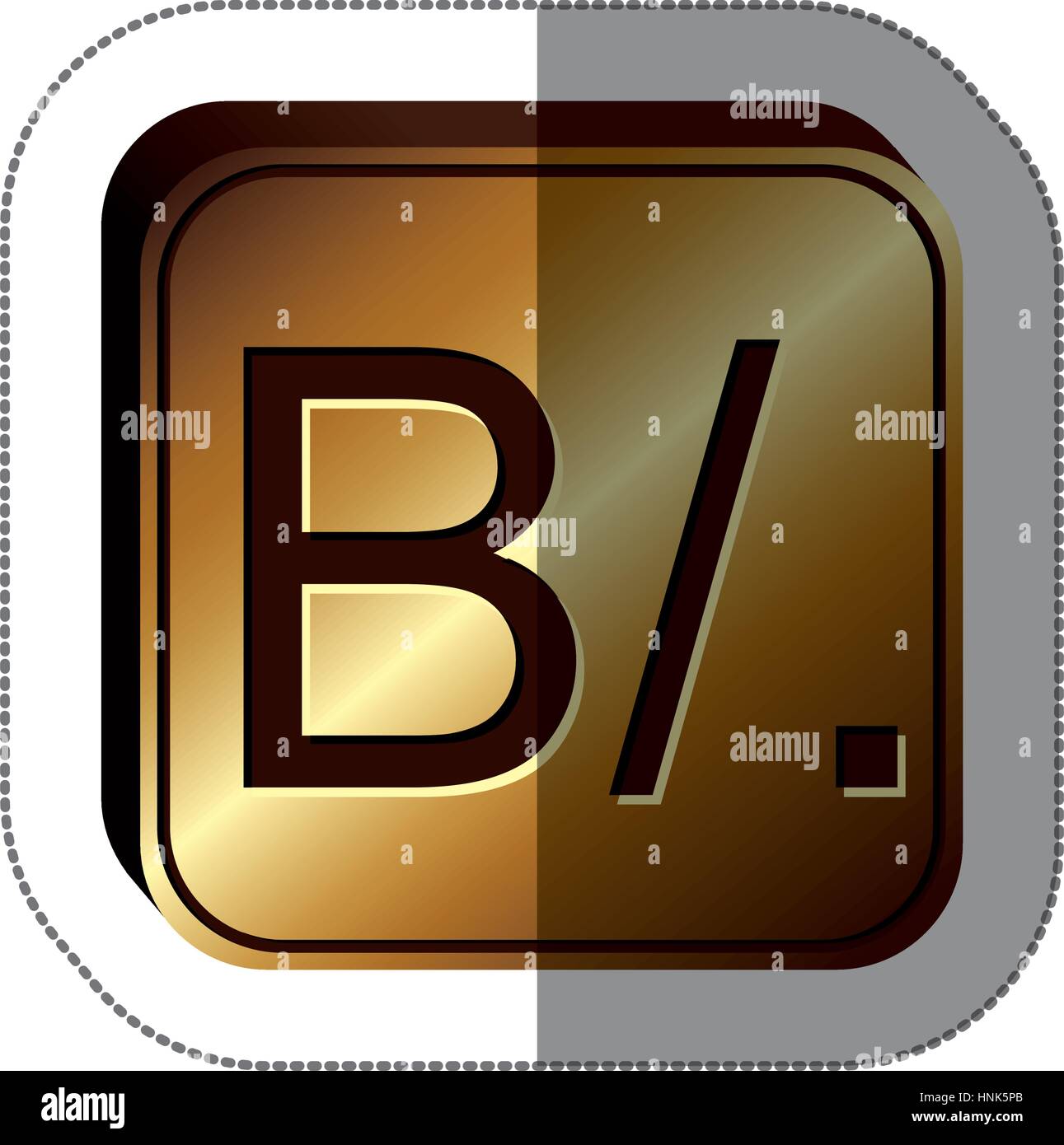 Panamanian balboa currency symbol icon hi-res stock photography and ...