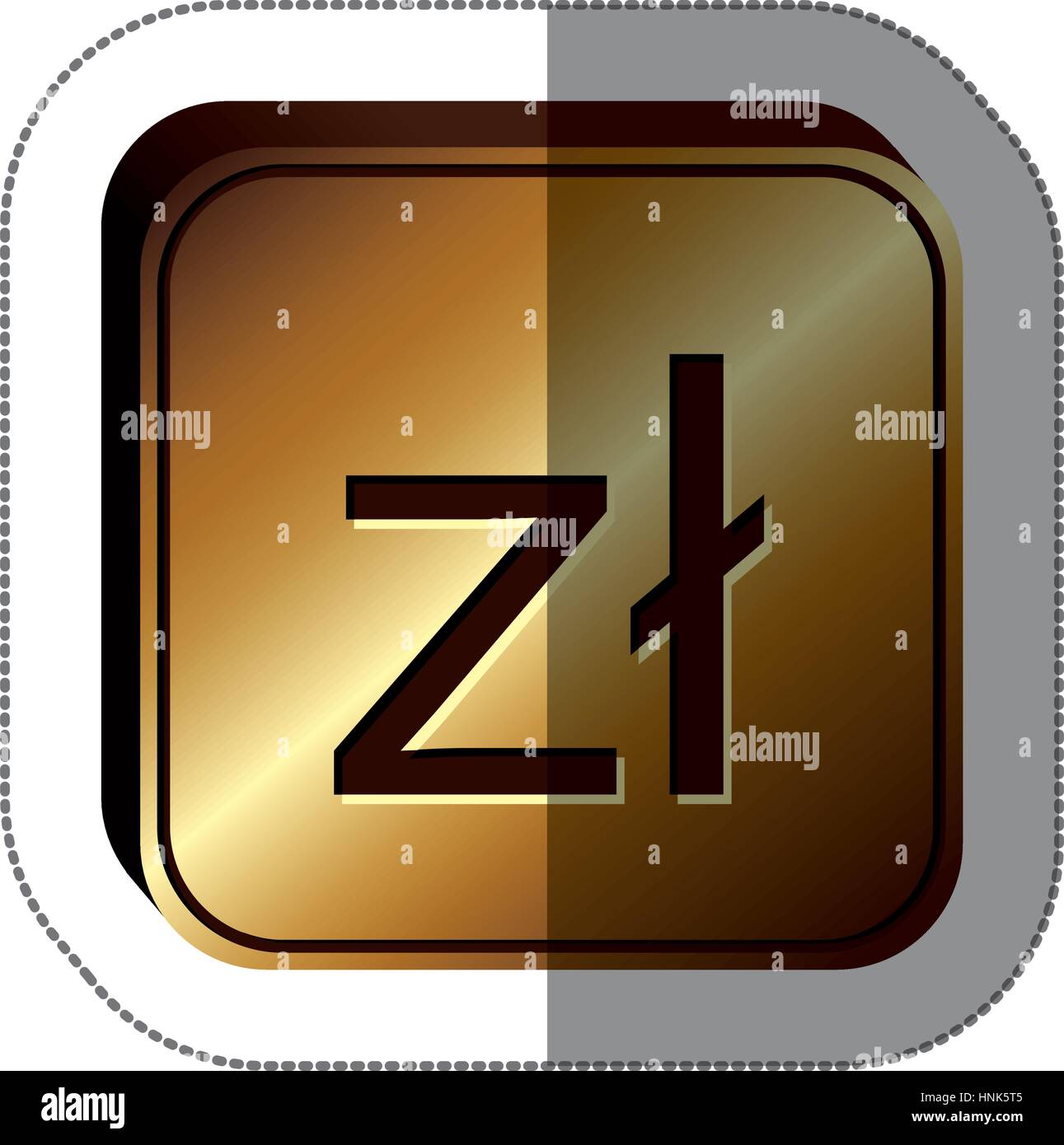 polish zloty currency symbol icon image, vector illustration Stock ...