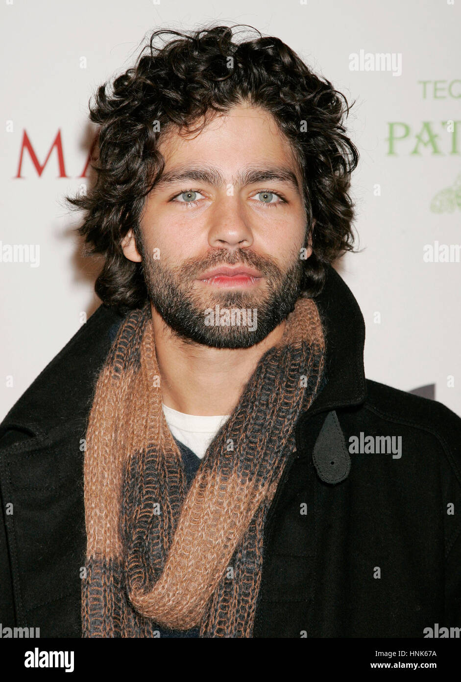 Adrian Grenier arrives at the Maxim Super Bowl party at the Stone Rose ...