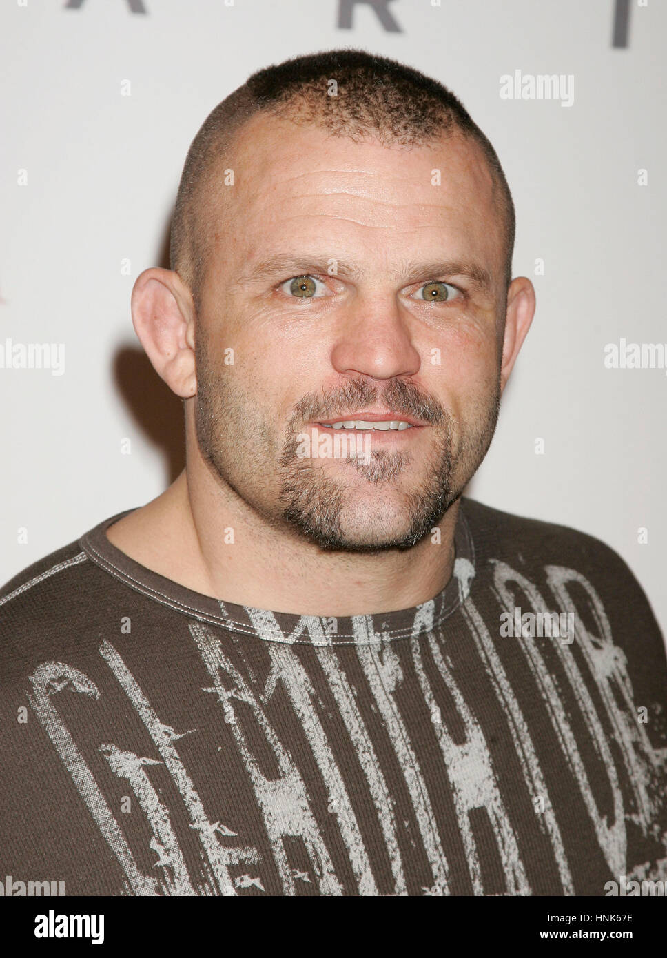 Chuck Liddell arrives at the Maxim Super Bowl party at the Stone Rose ...