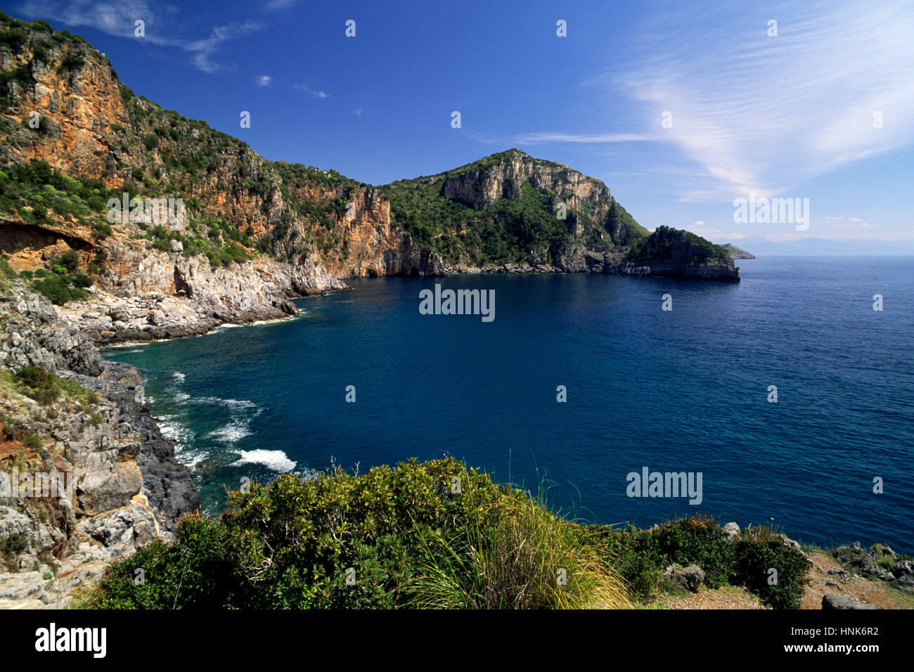 italy, campania, cilento national park, marina di camerota, cala ...