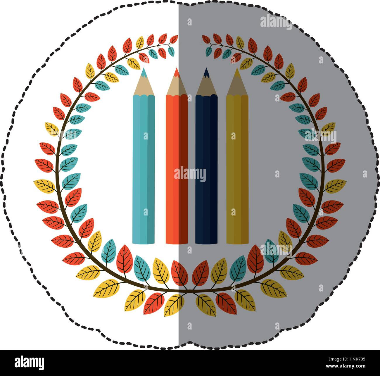 symbol colored pencils icon design, vector illustration image Stock ...