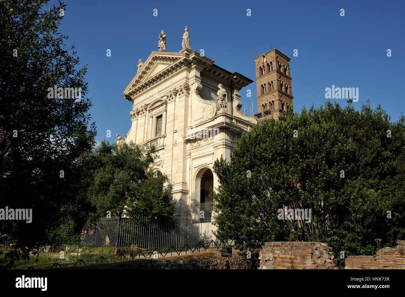 basilica di santa francesca romana, rome, italy Stock Photo - Alamy