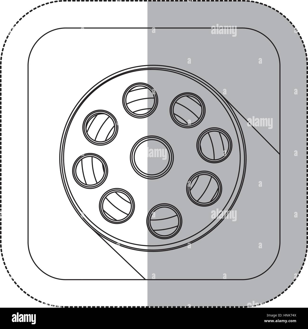 symbol short film icon image, vector illustration design Stock Vector ...