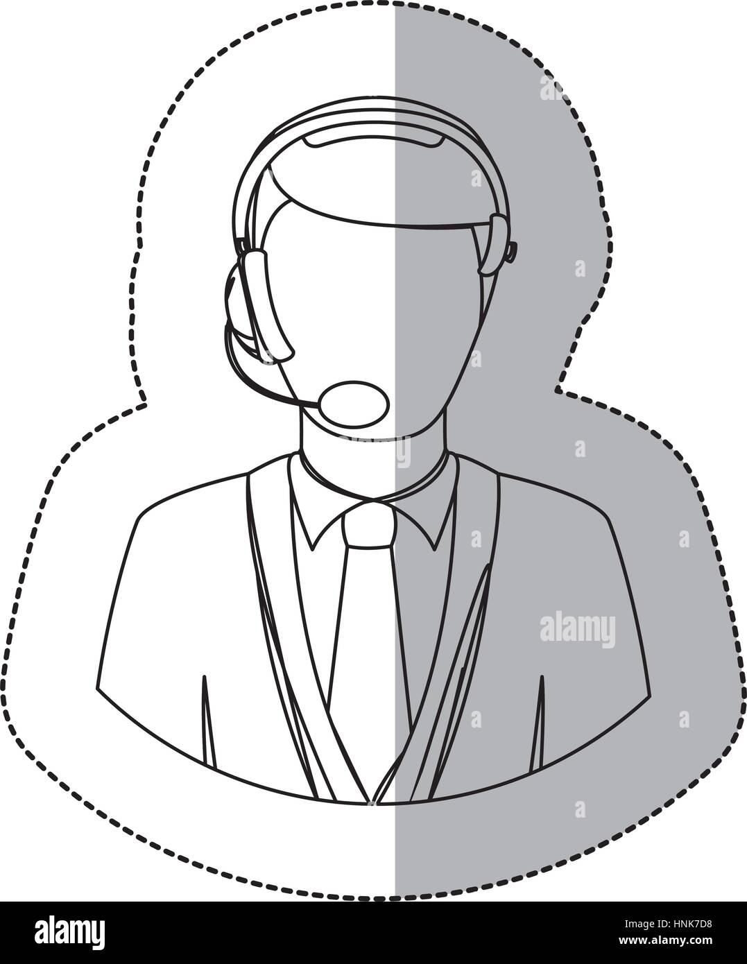 symbol man call center icon image, vector illustration design Stock ...