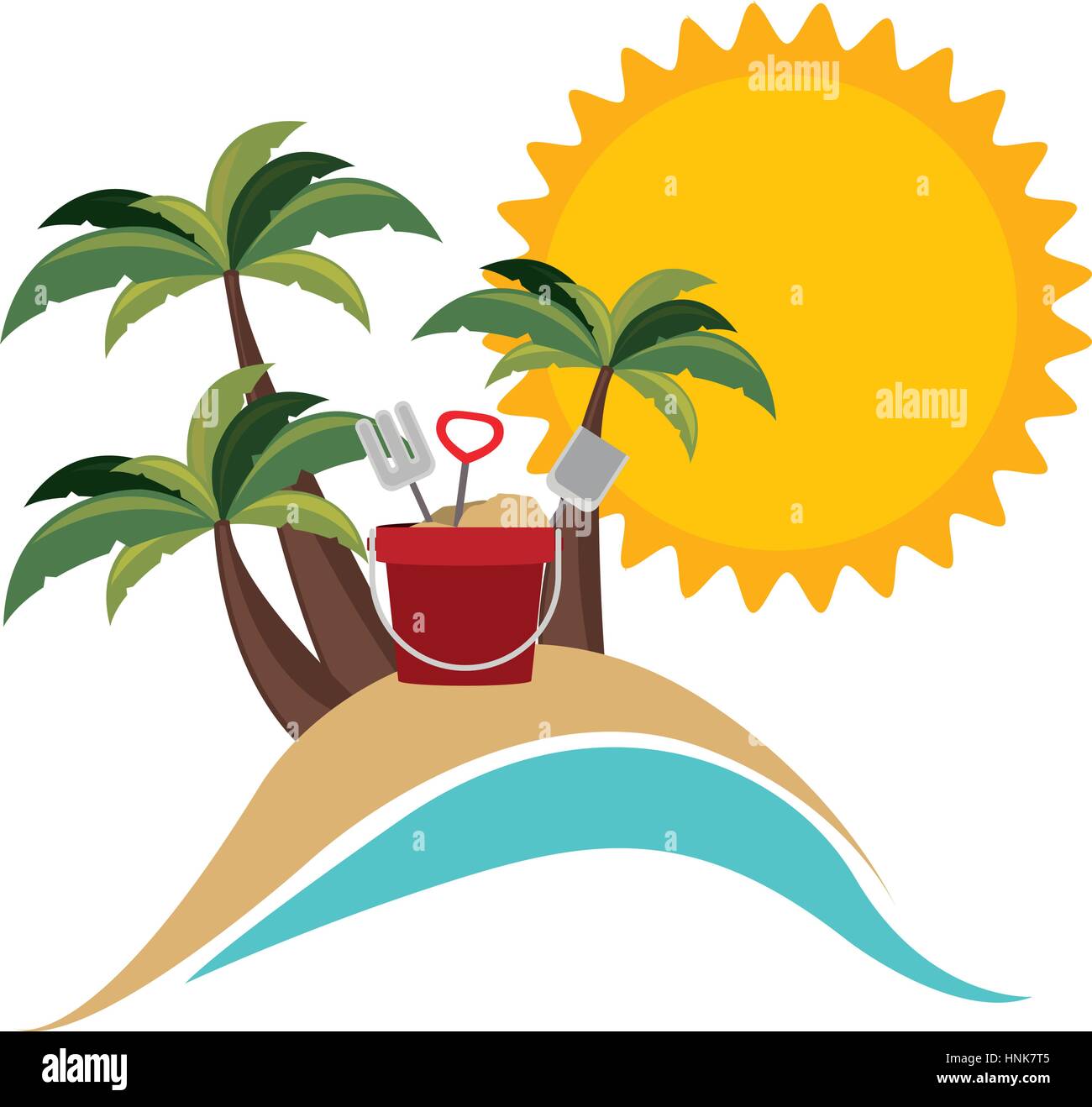 symbol beach icon image, vector illustration design Stock Vector Image ...
