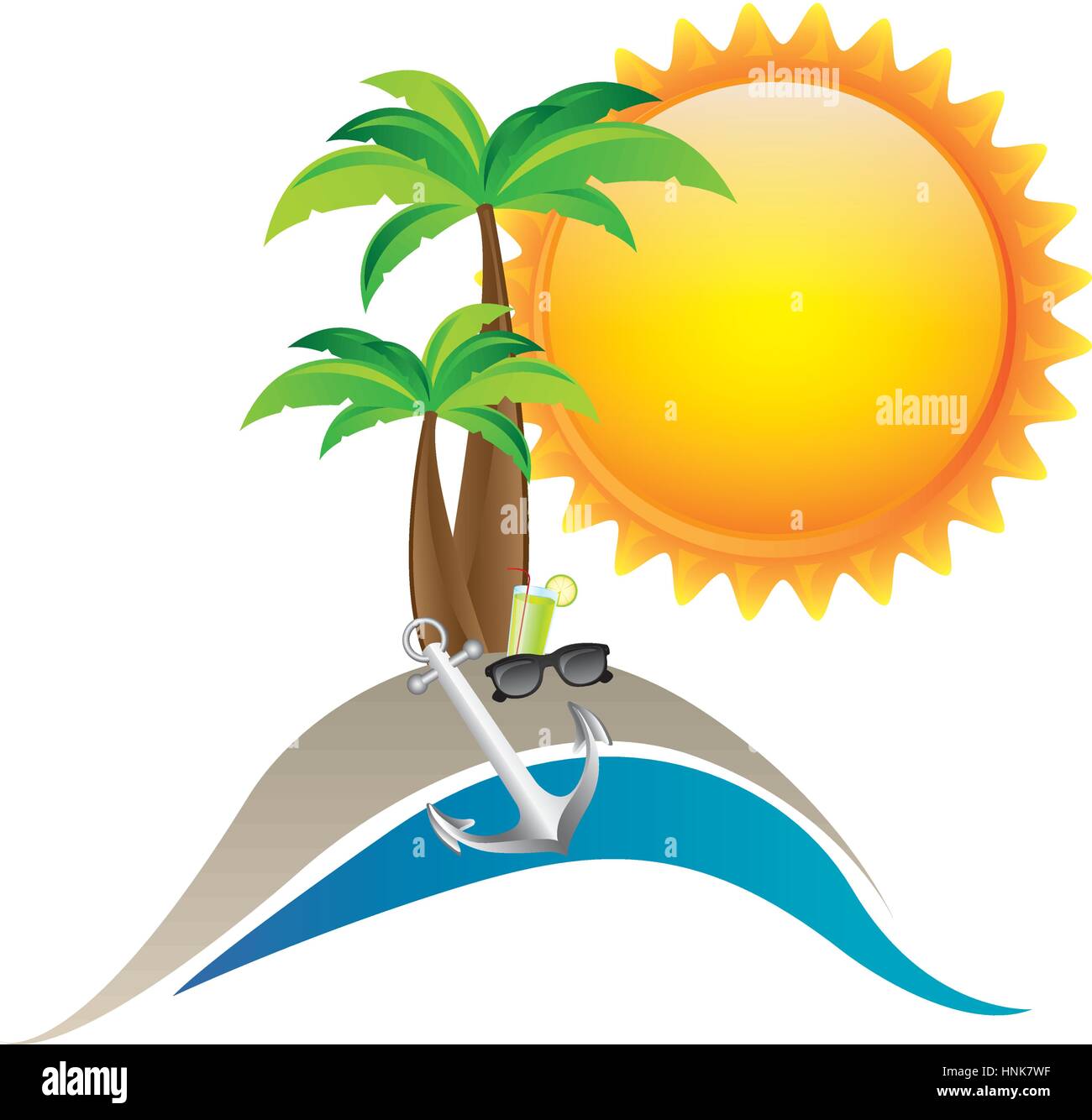 symbol beach icon image, vector illustration design Stock Vector Image ...