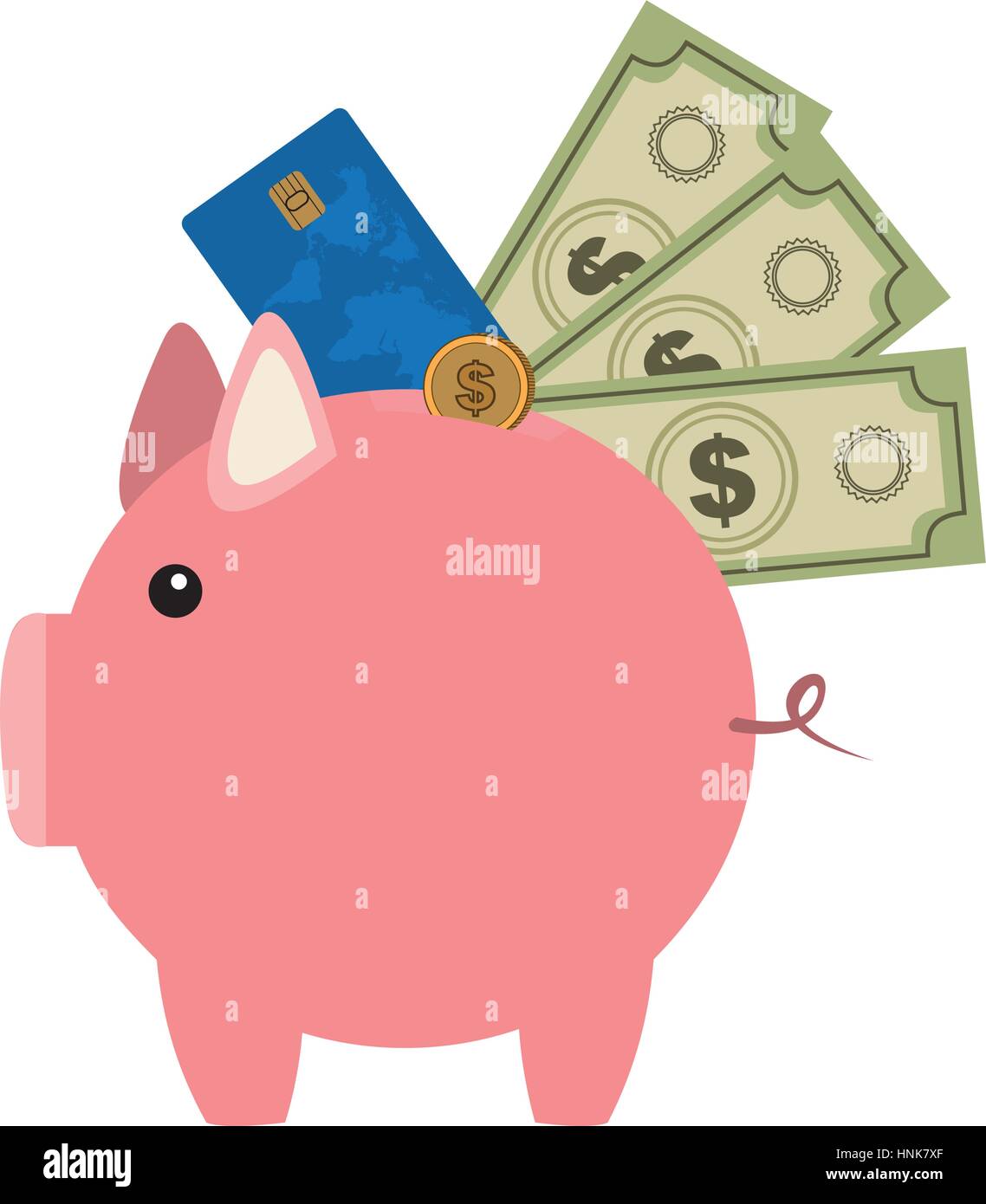 symbol save money pig icon, vector illustration image Stock Vector ...