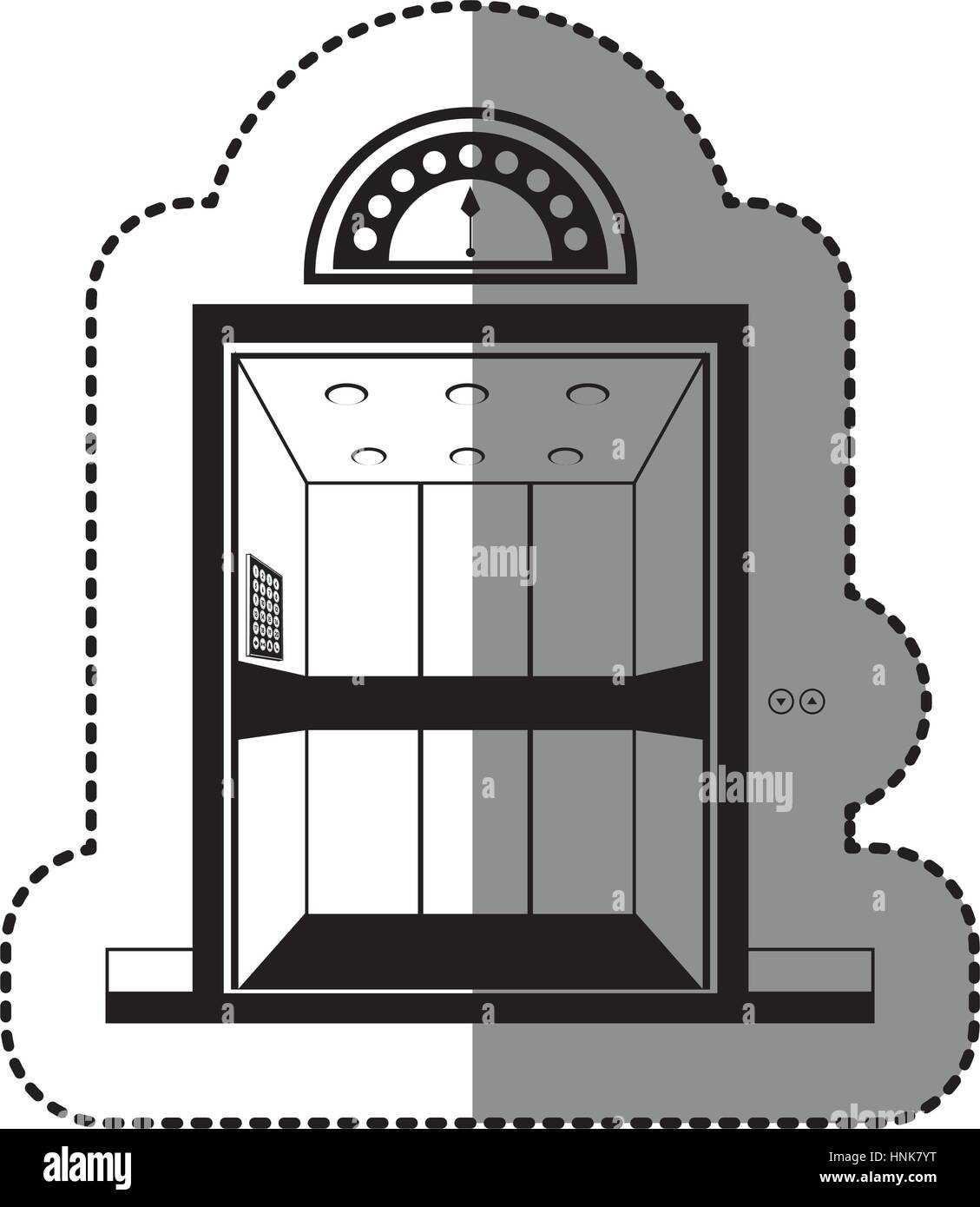 elevator open related icon image, vector illustration Stock Vector ...