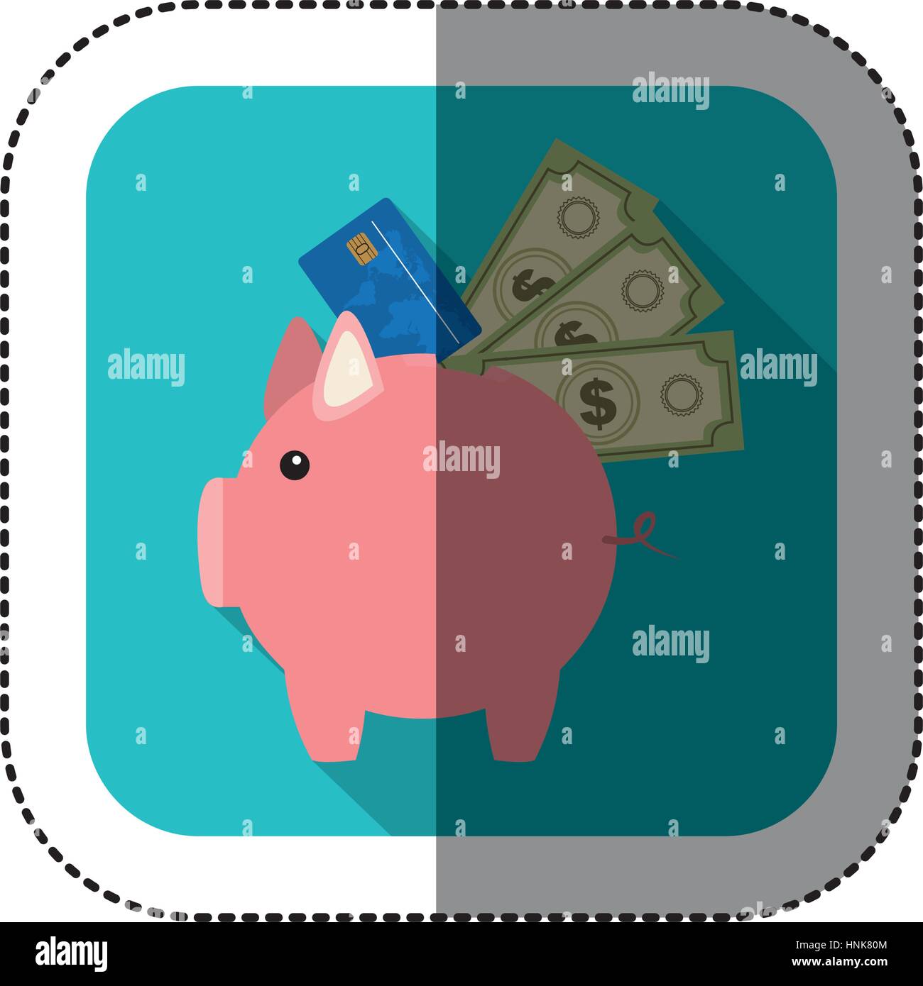 symbol save money pig icon, vector illustration image Stock Vector ...