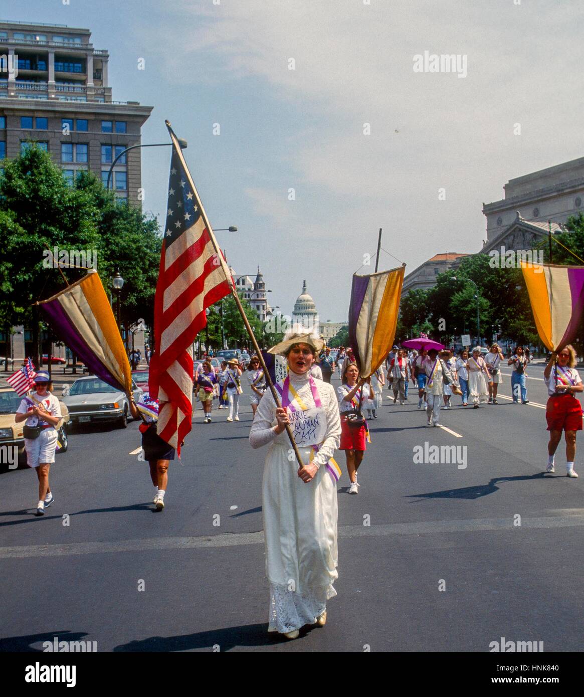75th Anniversary rally and march in Washington DC on August 26th, 1995 ...
