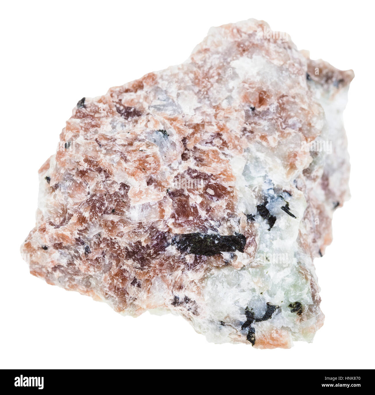 macro shooting of geological collection mineral - pink Miserite ...