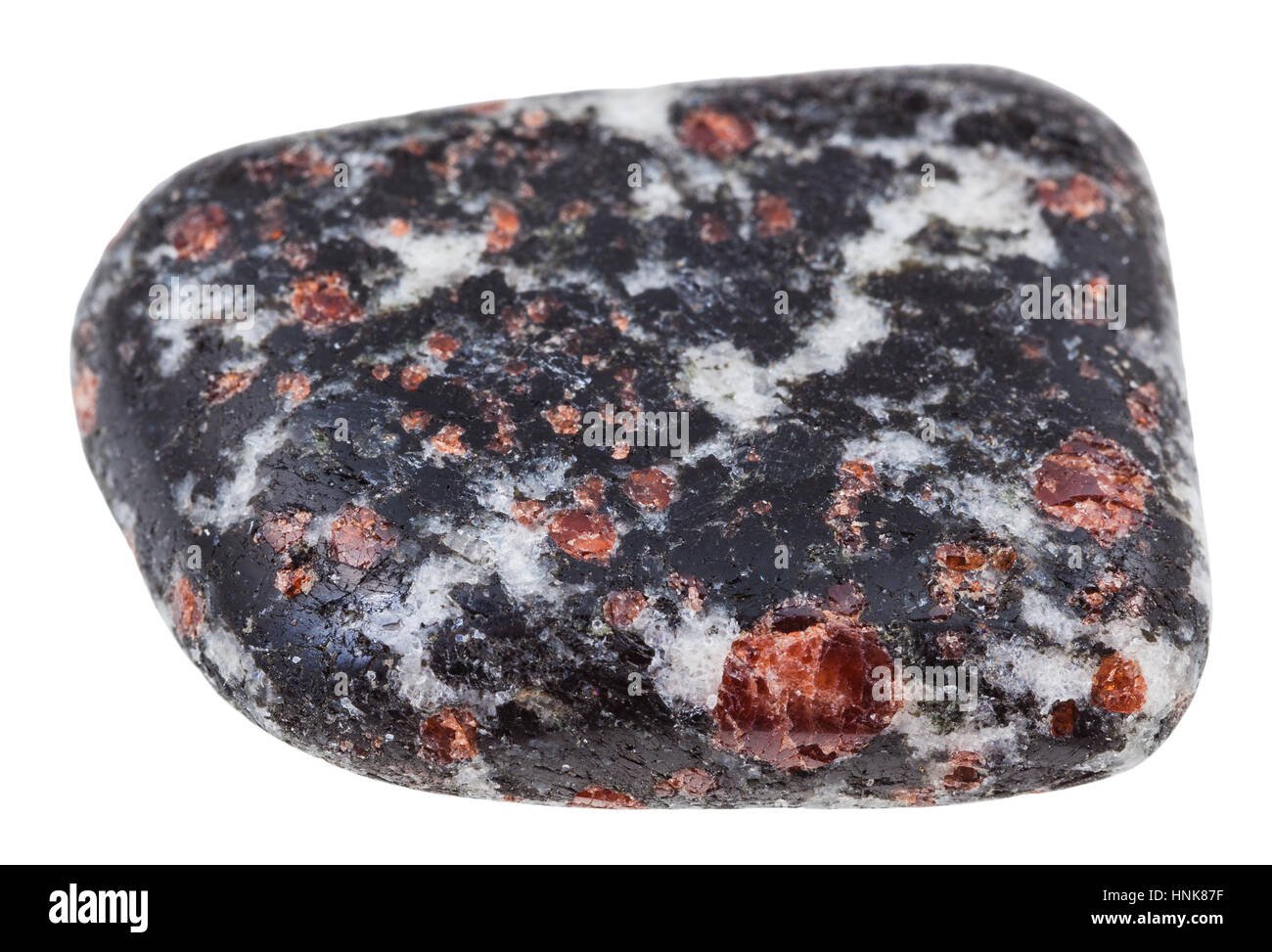 macro shooting of geological collection mineral - tumbled quartz with ...