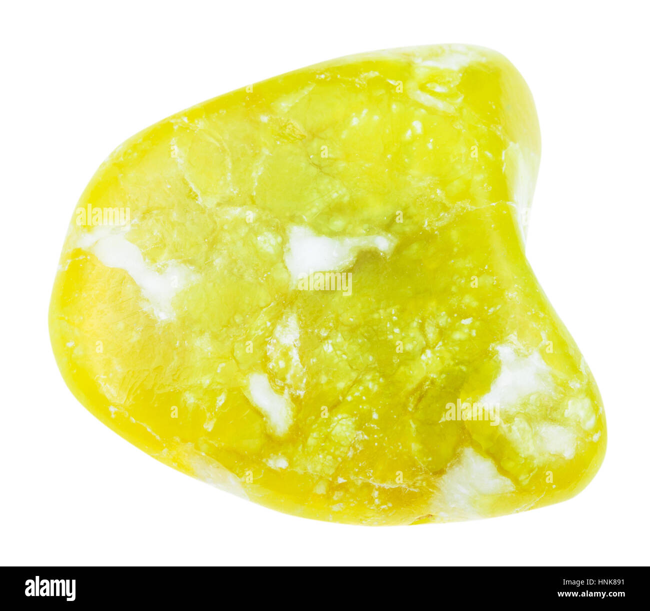 macro shooting of geological collection mineral - tumbled yellow ...