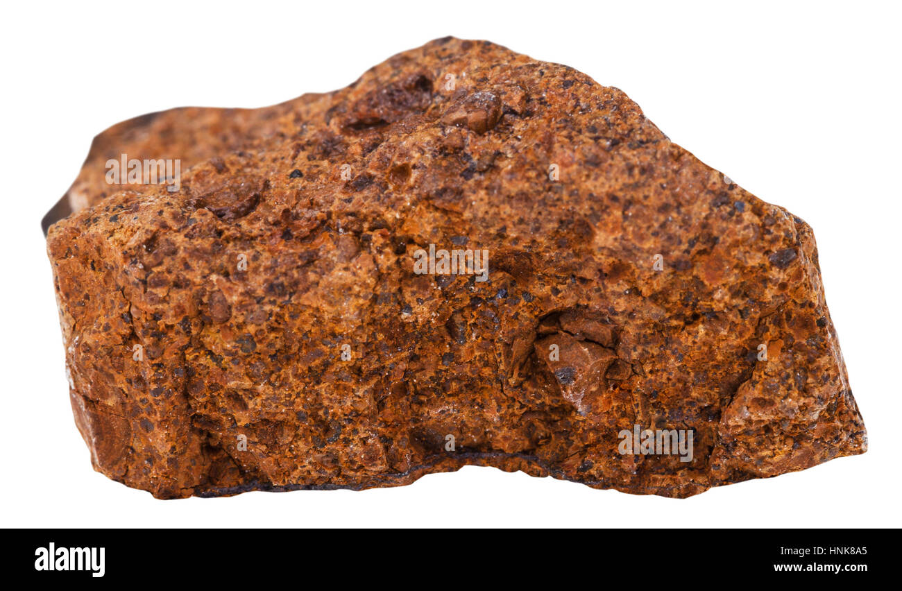 macro shooting of geological collection mineral - specimen of limonite ...