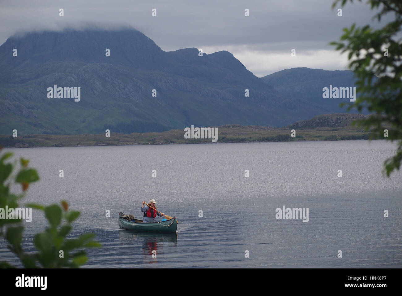 Canoe scottish highlands hi-res stock photography and images - Alamy