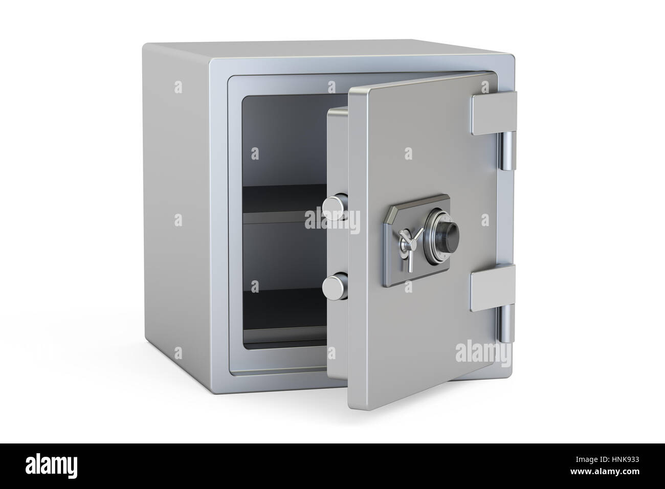 Safe Box With Combination Lock, 3D rendering isolated on white ...