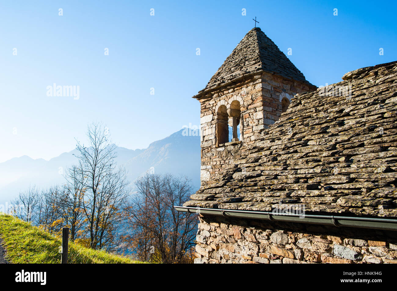 Country church in swiss alps hi-res stock photography and images - Alamy