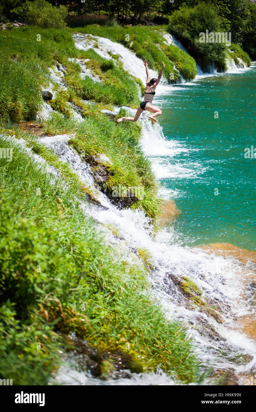 Waterfall bikini hi-res stock photography and images - Alamy