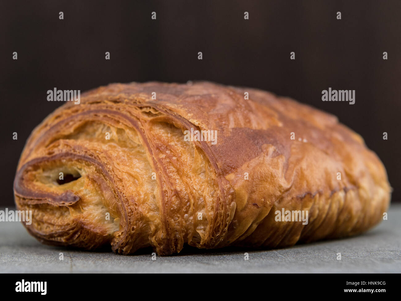 Diagonal View of Chocolate Croissant Stock Photo - Alamy
