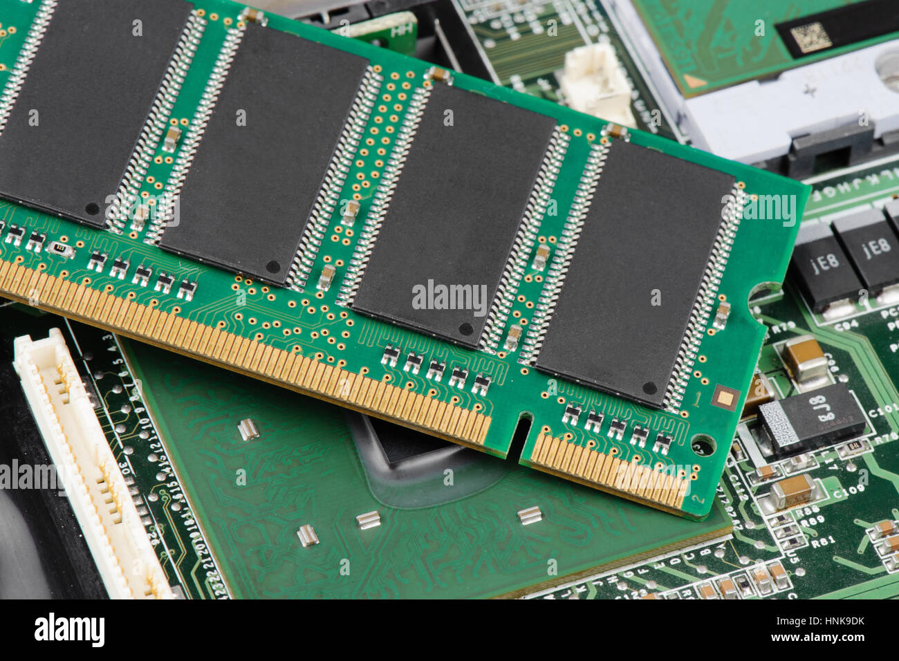 closeup details of computer memory (RAM Stock Photo - Alamy