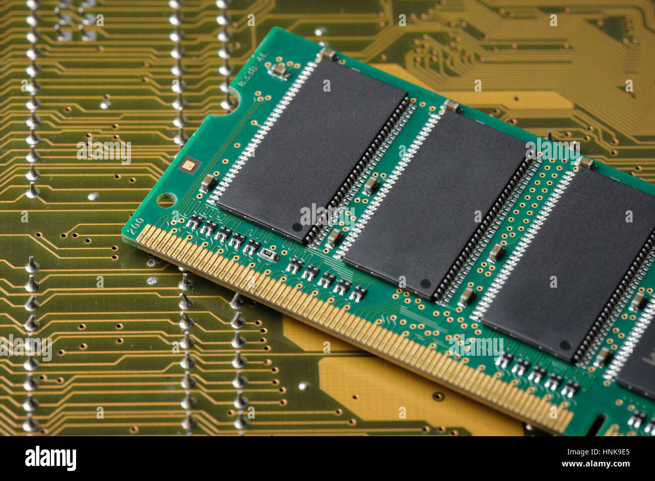 closeup details of computer memory (RAM Stock Photo - Alamy