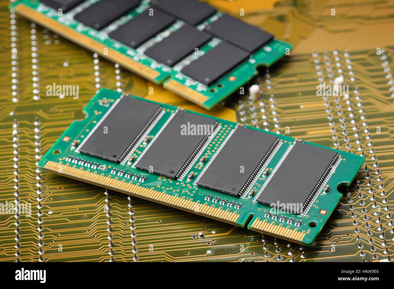 closeup details of computer memory (RAM Stock Photo - Alamy
