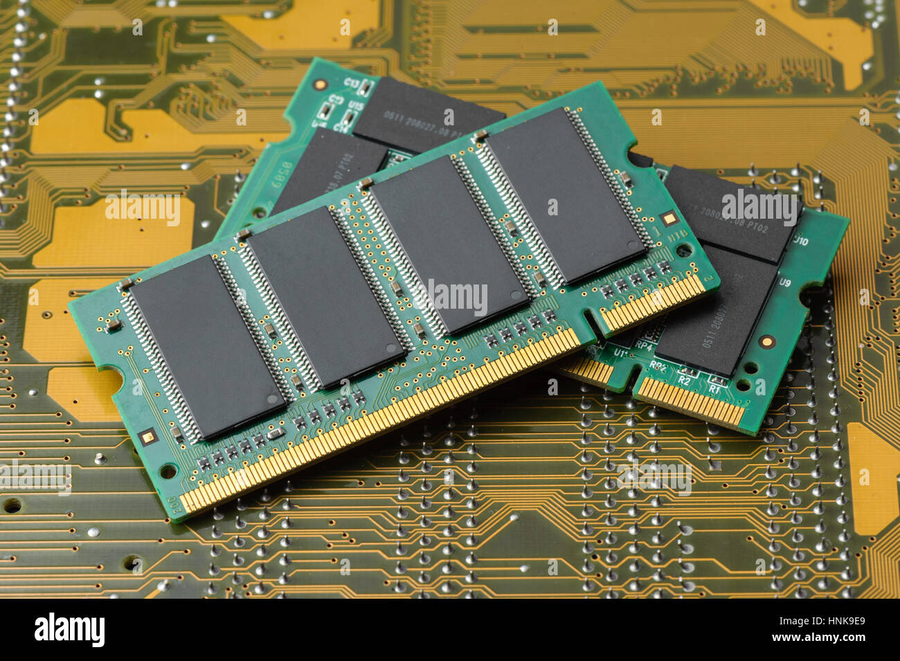 closeup details of computer memory (RAM Stock Photo - Alamy