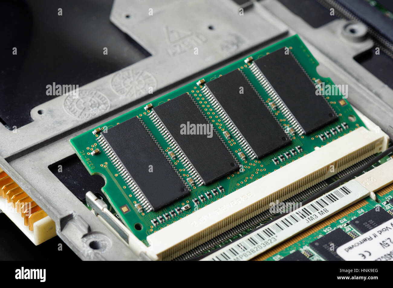 closeup details of computer memory (RAM Stock Photo - Alamy