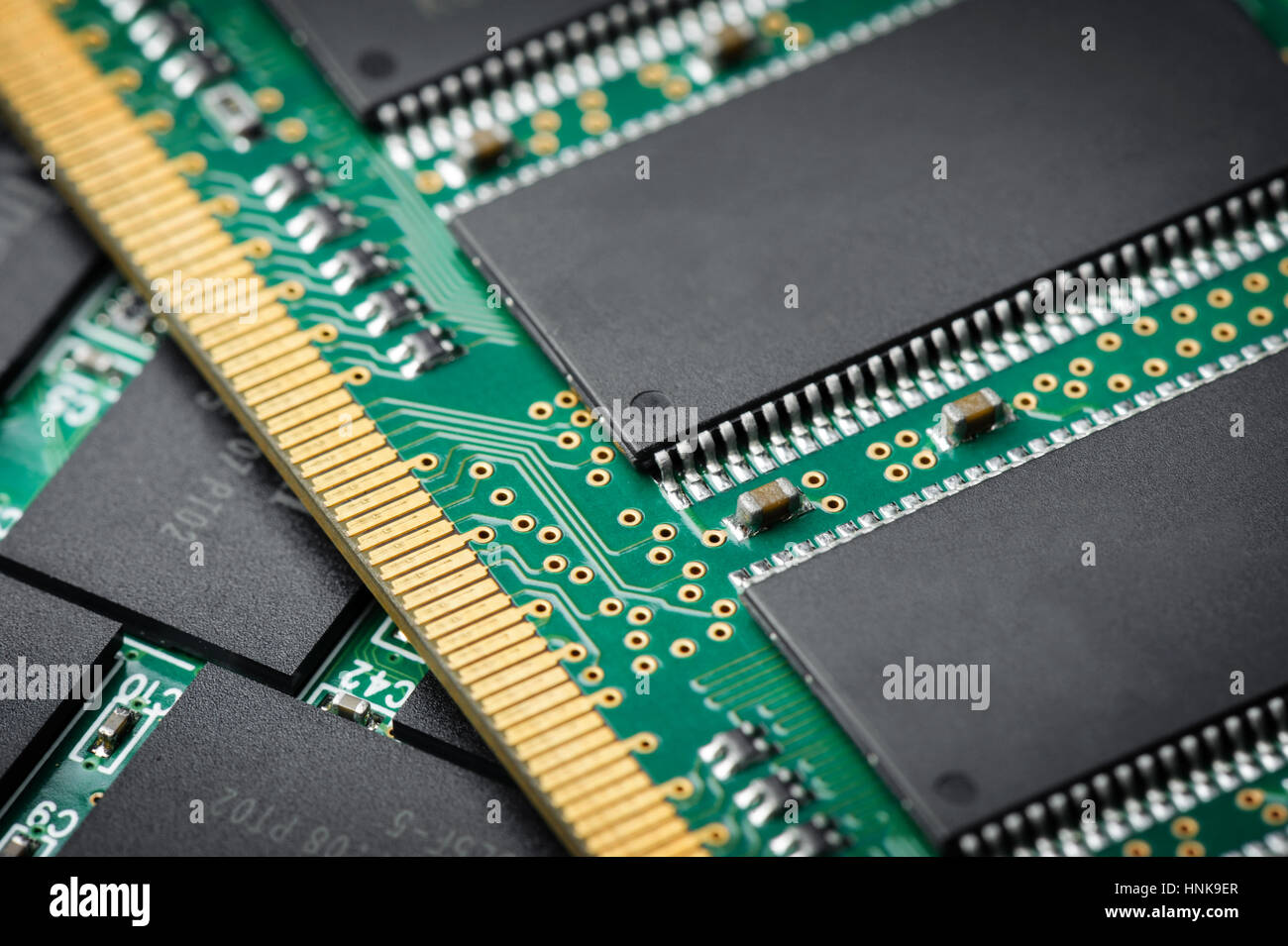 closeup details of computer memory (RAM Stock Photo - Alamy