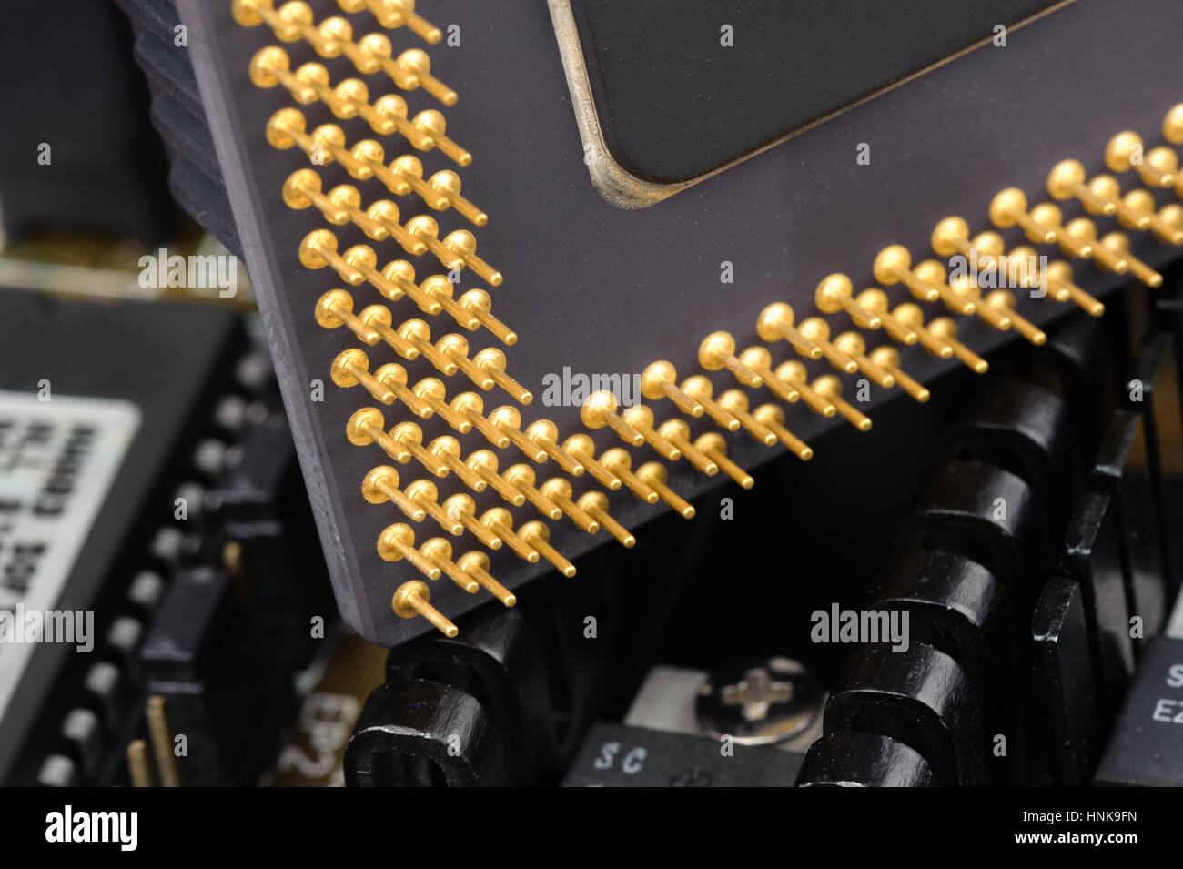 closeup details of Central Processing Unit (CPU Stock Photo - Alamy